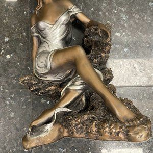 Art | Alice Heath Sculpture 199 Seated Woman On Rock | Poshmark